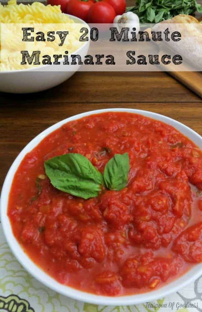 Homemade Marinara Sauce - Tomato Basil | Teaspoon Of Goodness