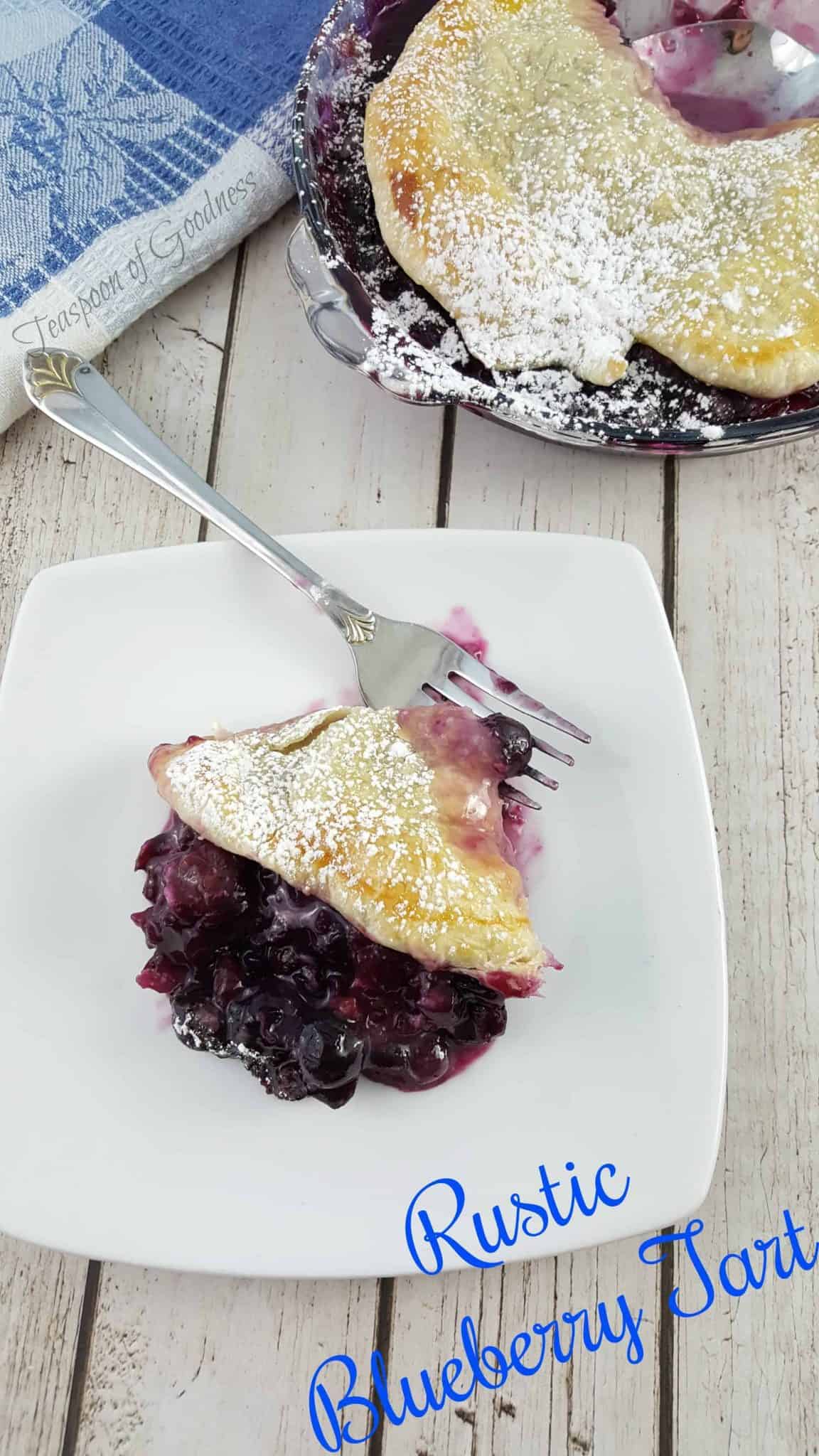 Rustic Blueberry Tart | Teaspoon Of Goodness