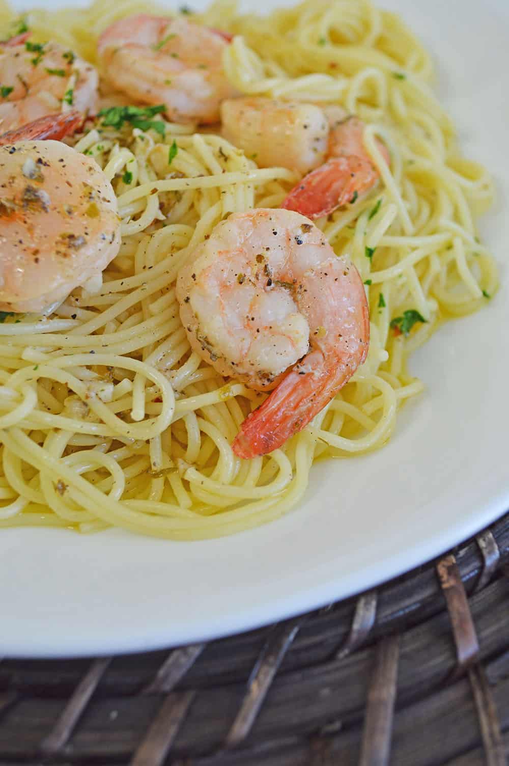 Shrimp Scampi Pasta Recipe | Teaspoon Of Goodness